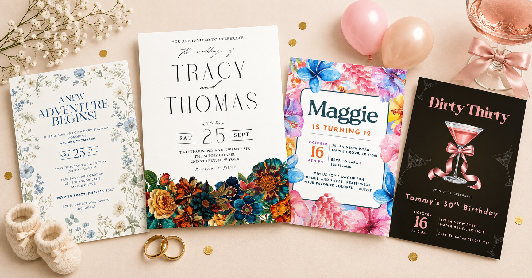 Printable Party Invitation Templates | Editable in Canva – Party ...